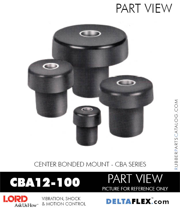 CBA12-100 | LORD CBA Series Center Bonded Rubber Mounts ...