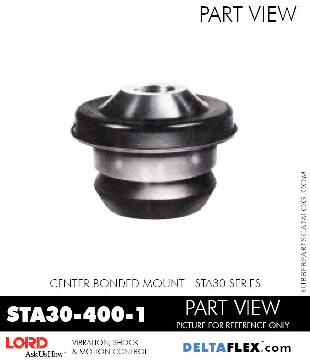 STA30-400-1 | LORD STA Series Center-Bonded Rubber Mounts | RubberPartsCatalog.com