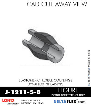 J-1211-5-8 | Dynaflex® Shear-Type Couplings | RubberPartsCatalog.com