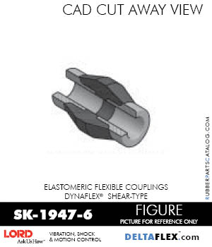 SK-1947-6 | Dynaflex® Shear-Type Couplings | RubberPartsCatalog.com
