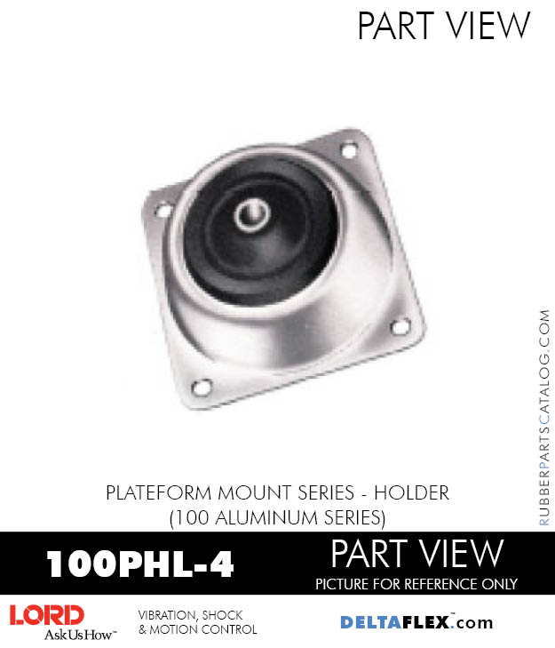 100PHL-4 | Holder | LORD Rubber Plateform Mount | RubberPartsCatalog.com