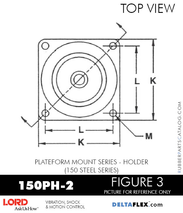 150PH-2 | Holder | LORD Rubber Plateform Mount | RubberPartsCatalog.com