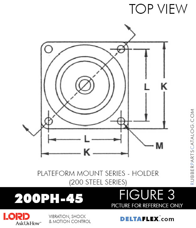 200PH-45 | Holder | LORD Rubber Plateform Mount | RubberPartsCatalog.com