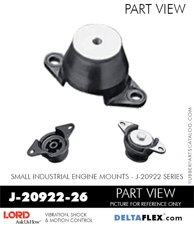 J-20922-26 | LORD Small Engine Mount - Industrial | RubberPartsCatalog.com