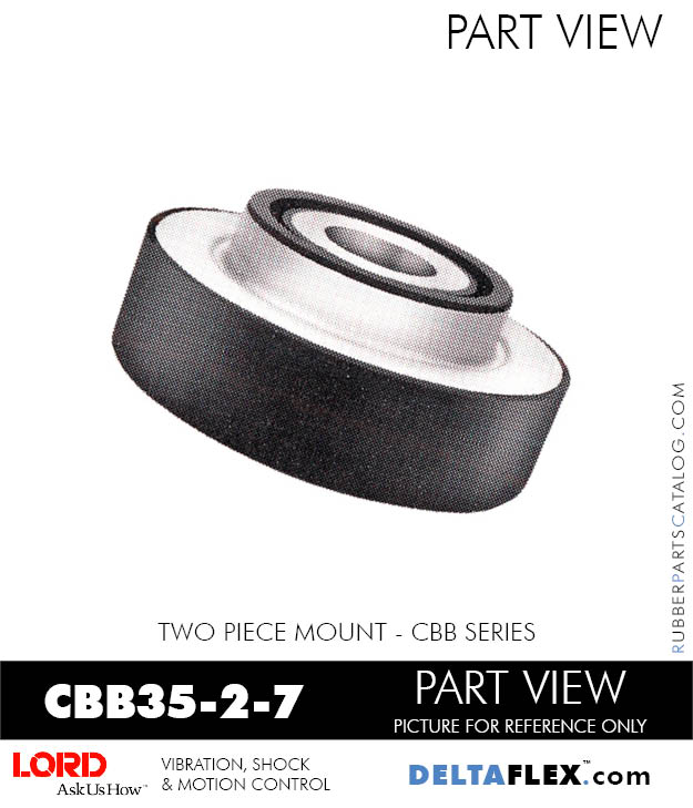 CBB35-2-7 | LORD CBB Series Two-Piece Rubber Mount | RubberPartsCatalog.com