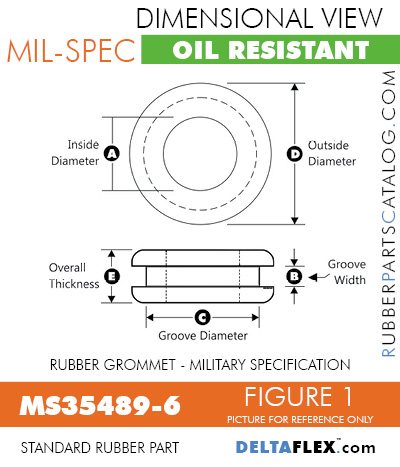 MS35489-6 | Mil-Spec Rubber Grommet | Military Specification ...
