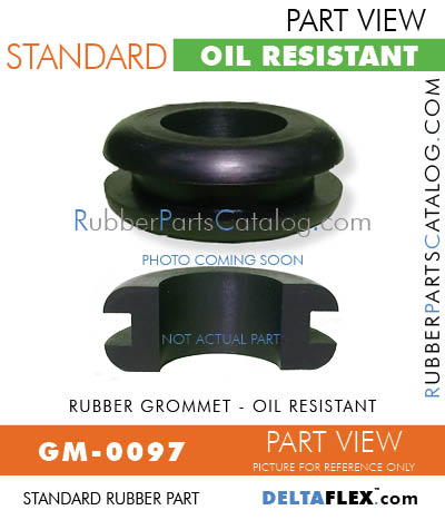 GM-0097-NBR50BK | Oil Resistant Rubber Grommet | Standard ...