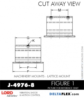 J-4976-8 | LORD Rubber Lattice Mounts | RubberPartsCatalog.com